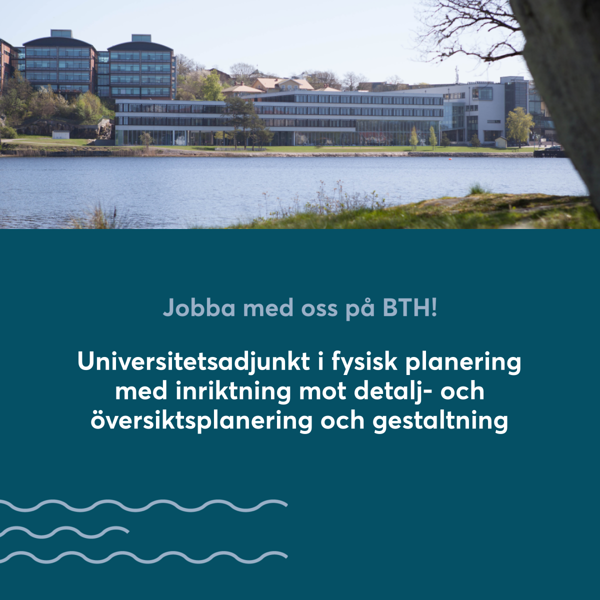 Universitetsadjunkt i fysisk planering med inriktning mot detalj- och ...